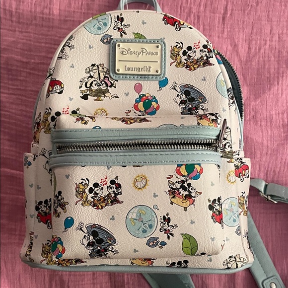 Disney | Accessories | Disney Loungefly Kids Backpack White And Blue ...